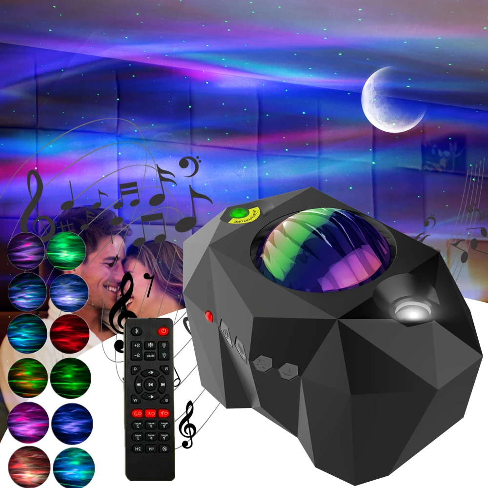 Laser Galaxy Starry Sky Projector North Night Light Led Colorful Nebula ...