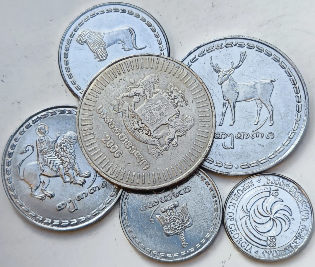 6 PCS SET of Georgia ,100% Real Genuine Comemorative Coin,Original ...