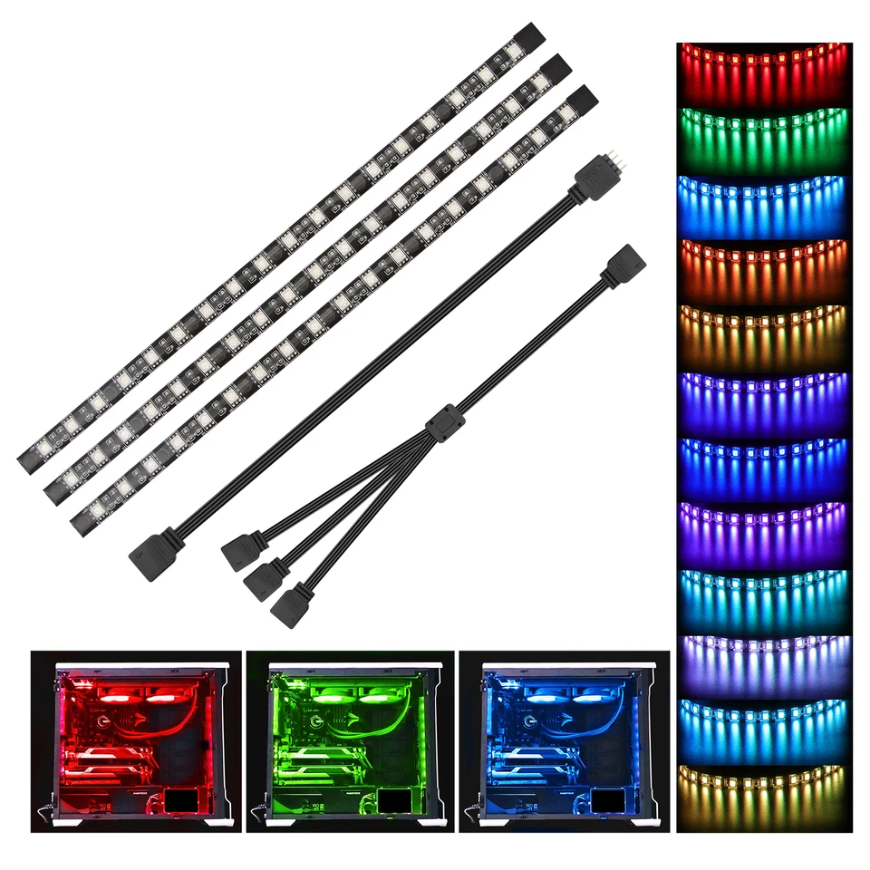 control de placa base compatible con Asus Aura 12 V 4 pines RGB Asrock ...