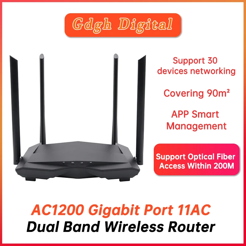 GLC10 AC1200 Router WiFi inalámbrico 2,4 Ghz/5,0 Ghz doble banda Home ...