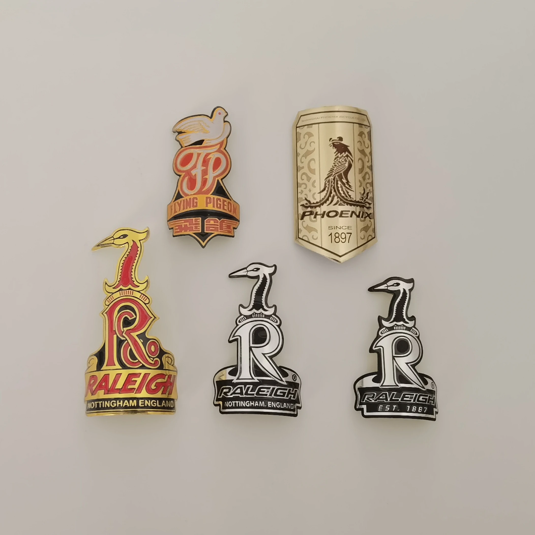 Phoenix Bicycle badge Raleigh Bicycle Head Sign Bike Sticker Metal ...