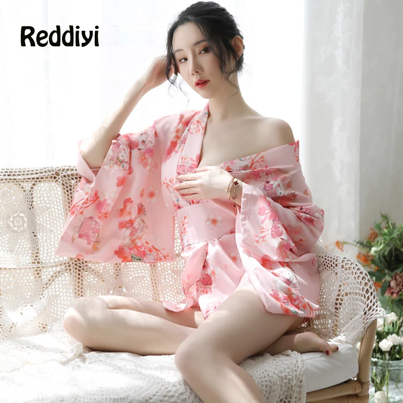 Sakura-Girl-Kimono-Dress-Japanese-Style-Yukata-Bathrobe-Women-Floral-Print-Haori-Japan-Uniform ...