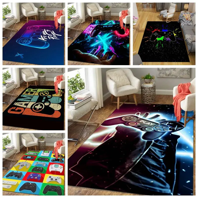 Large Size Game Remote Controller 3d Printed Carpet Rugs Home Decor ...
