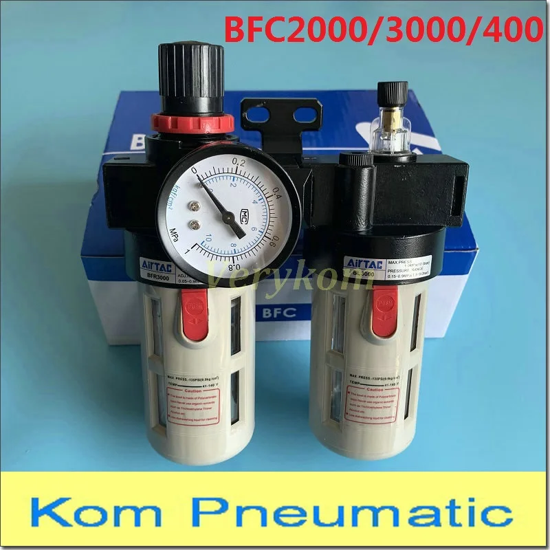 Pneumatic Airtac BFC2000 BFC3000 Air Compressor Oil Water Separator 1/4" Filter Regulator BFC ...