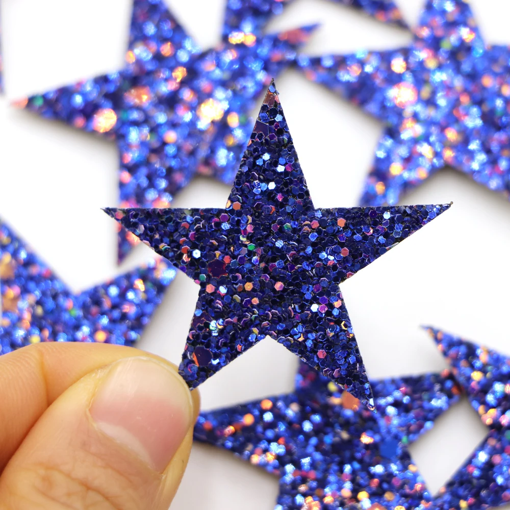 Blue Glitter Star