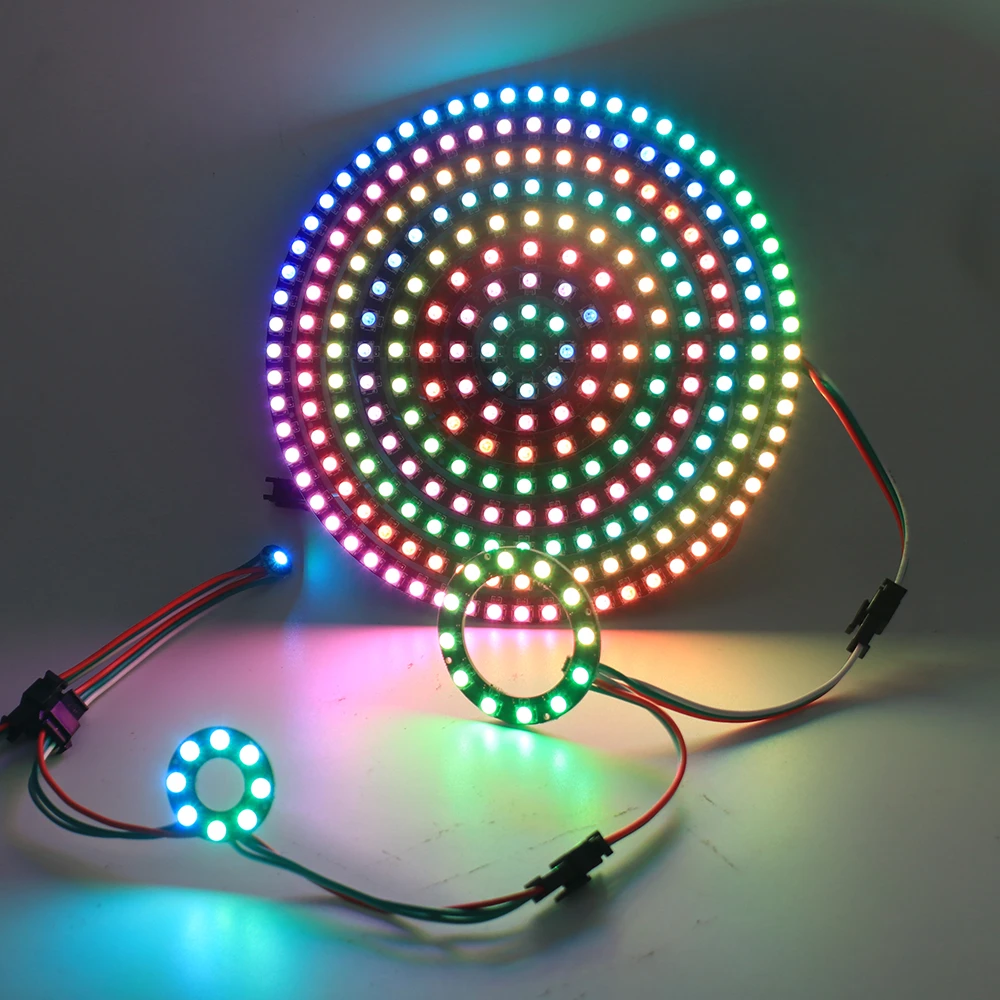 Addressable Pixel Ws2812b Rgb Led Rings Ws2812 Sk6812 5050 Rgb Led ...