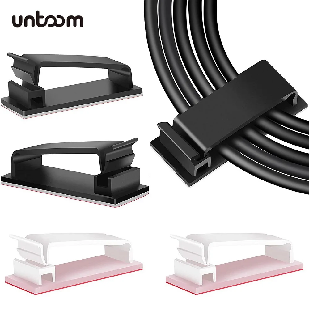 10Pcs Cable Organizer Clips USB Cable Winder Management Wire Manager ...