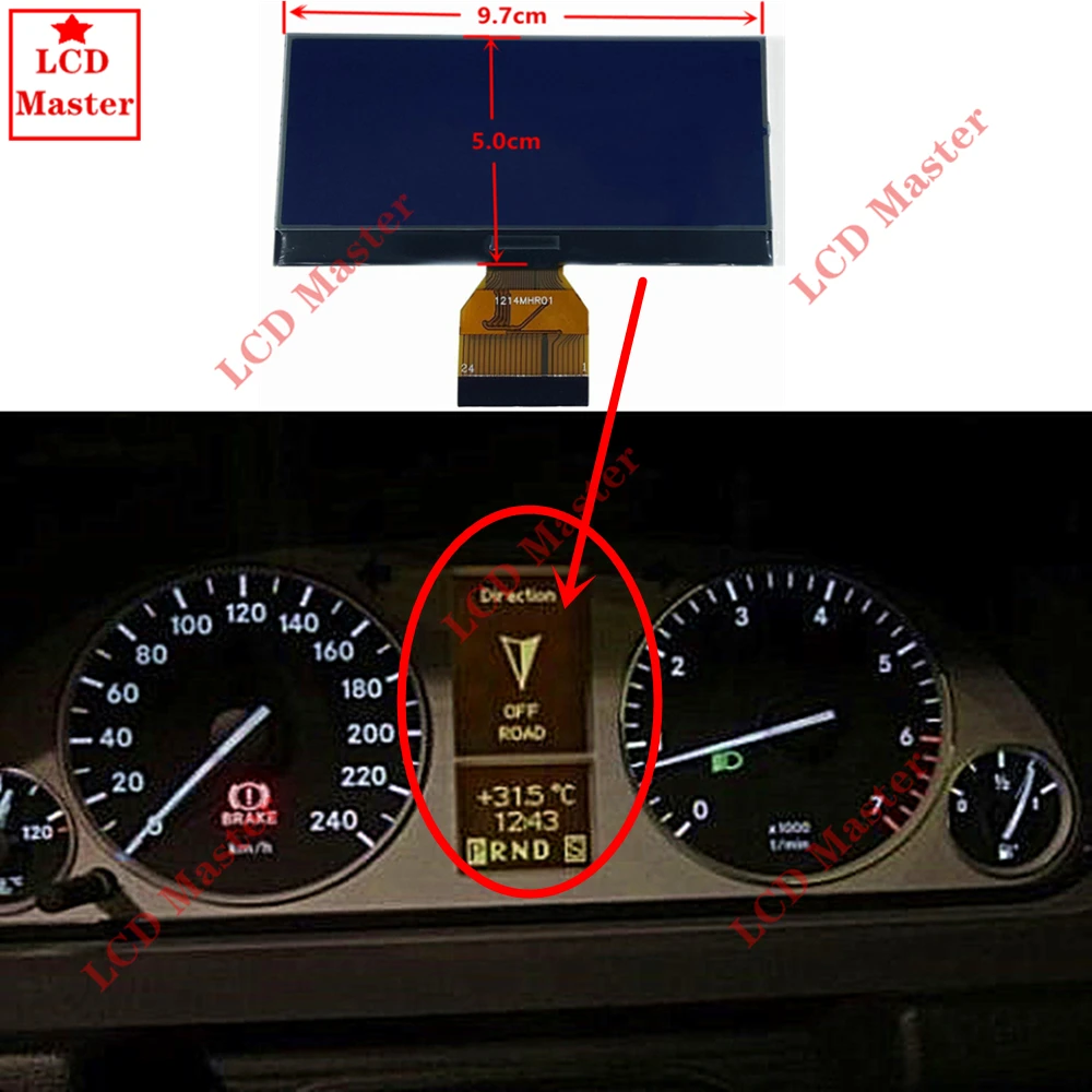 1 pz schermo LCD per MERCEDES classe A B W169 W245 quadro strumenti ...