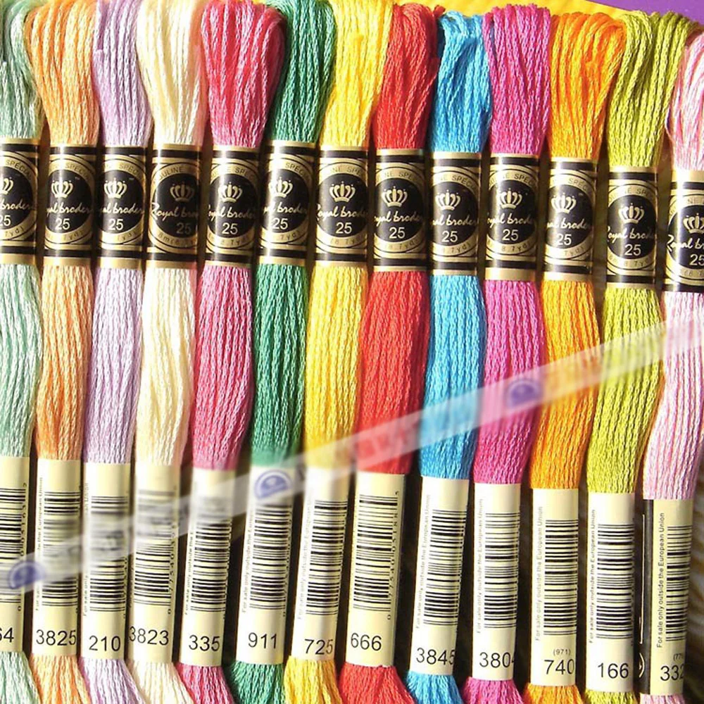 100-Cotton-High-Quality-Cross-stitch-Floss-Embroidery-thread-Cross ...