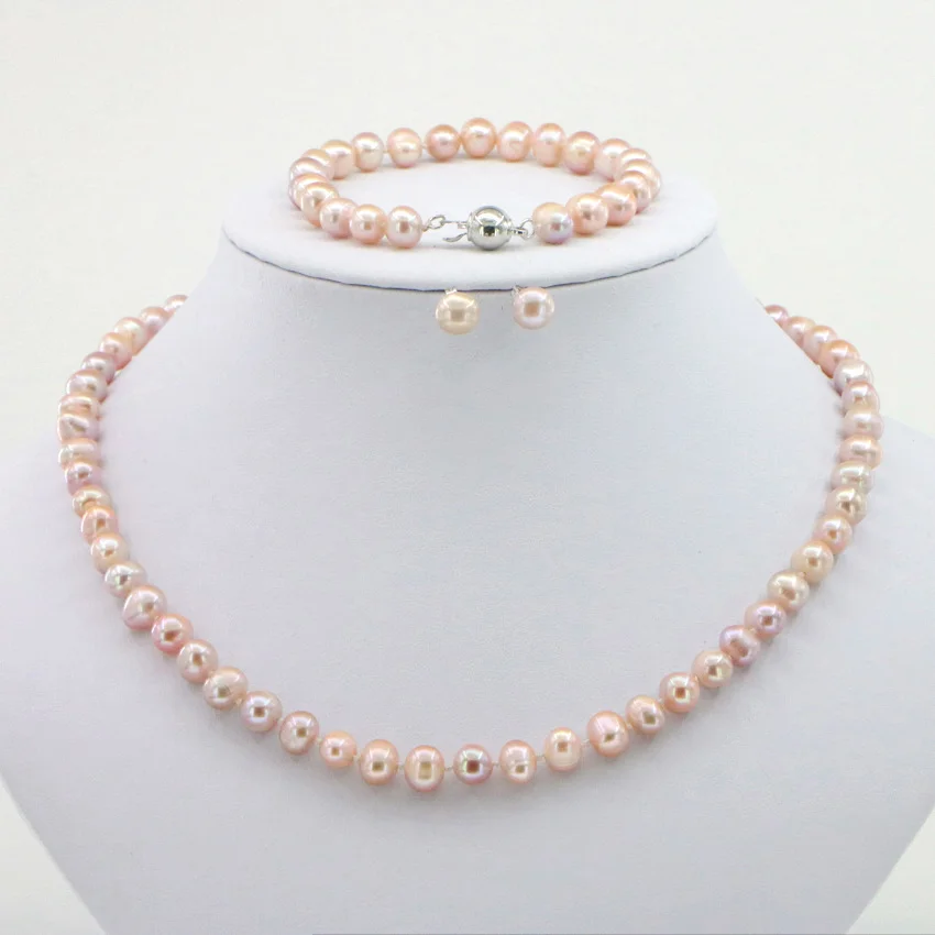 Perle de 8 à 9 mm - Collier En Perles Véritables Blanches Pour Femmes ...