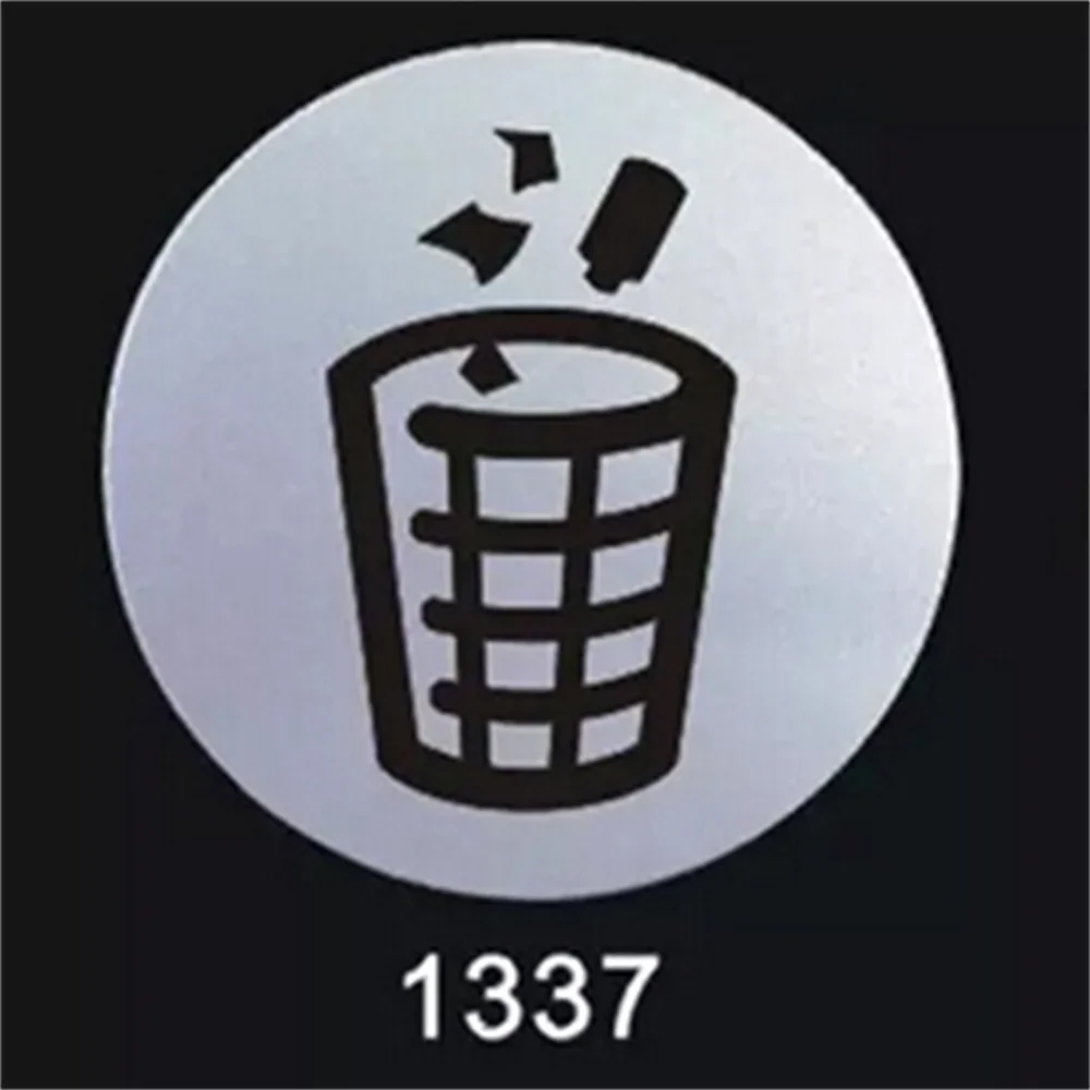 Garbage-Bin-Aluminum-Plastic-Board-Room-Warn-Sign-Wall-Door-Adhesive ...