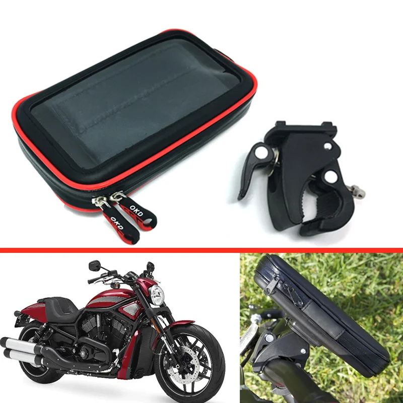 SMOYNG Waterproof Bicycle Motorcycle Phone Bag Holder 3.5 6.4 inch ...