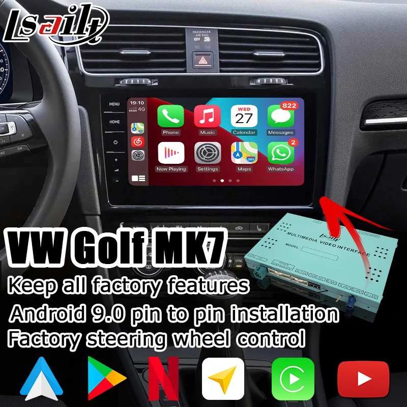 Android / Carplay Interface Box For Volkswagen Golf Mk7 Mib Mib2 ...