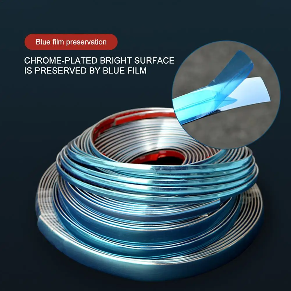 5-M-Auto-Chrome-Moulding-Trim-Strip-Bumper-Protector-Trim-Tape-For ...