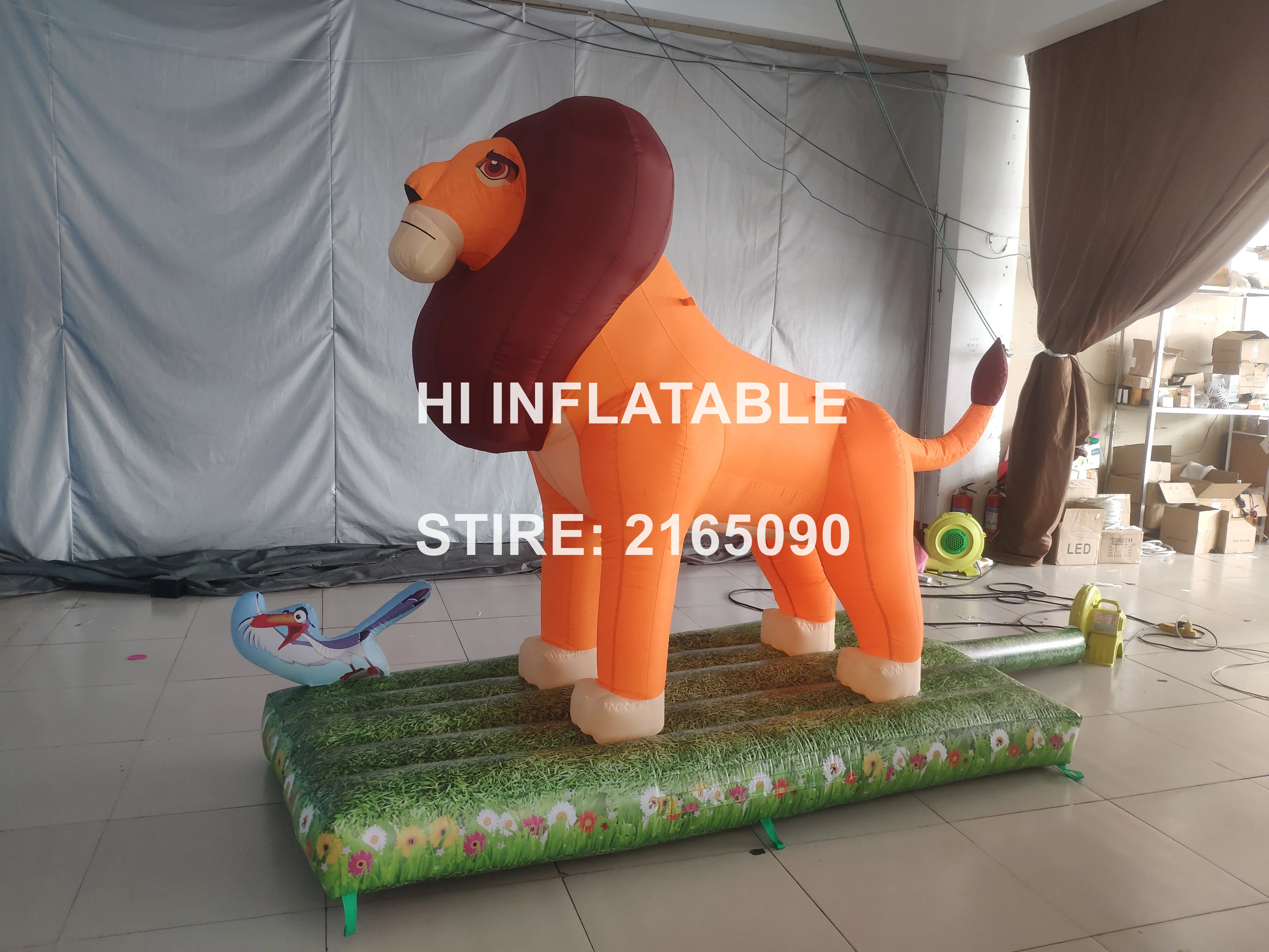 Inflatable Cartoon Animal Lovely Mascot Lion Custom Design Giant ...
