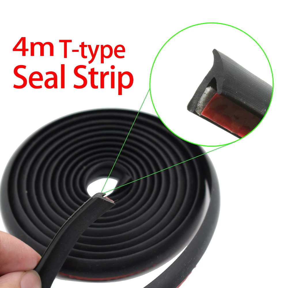 4m-Small-Slanted-T-Type-Rubber-Seal-Strip-Weatherstrip-Self-Adhesive ...