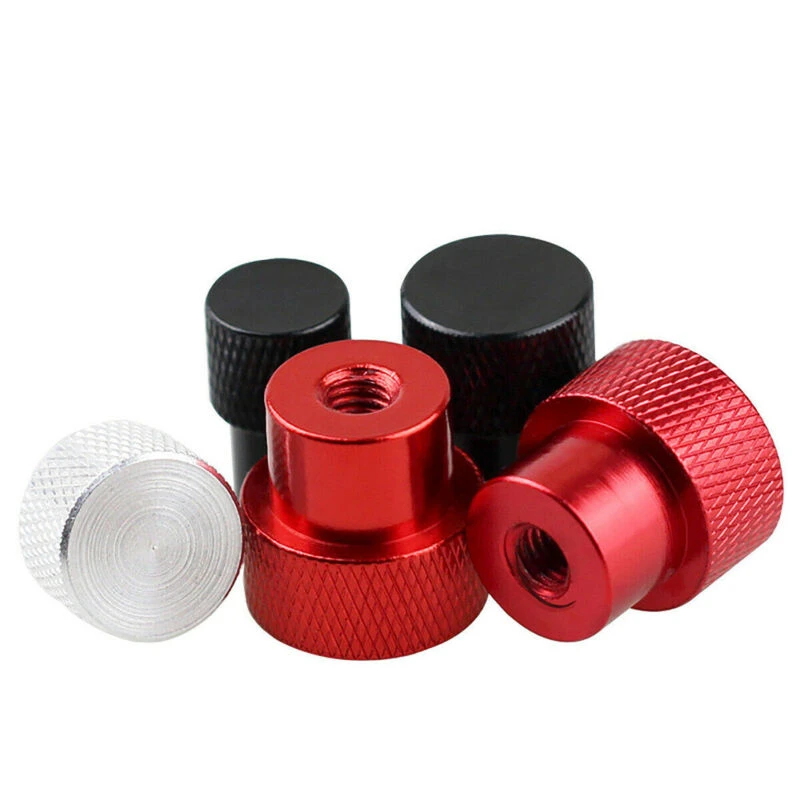 1pcs M3 M4 M5 M6 M8 M10 Blind Hole Hand Nut Aluminum Alloy Knurled Step ...