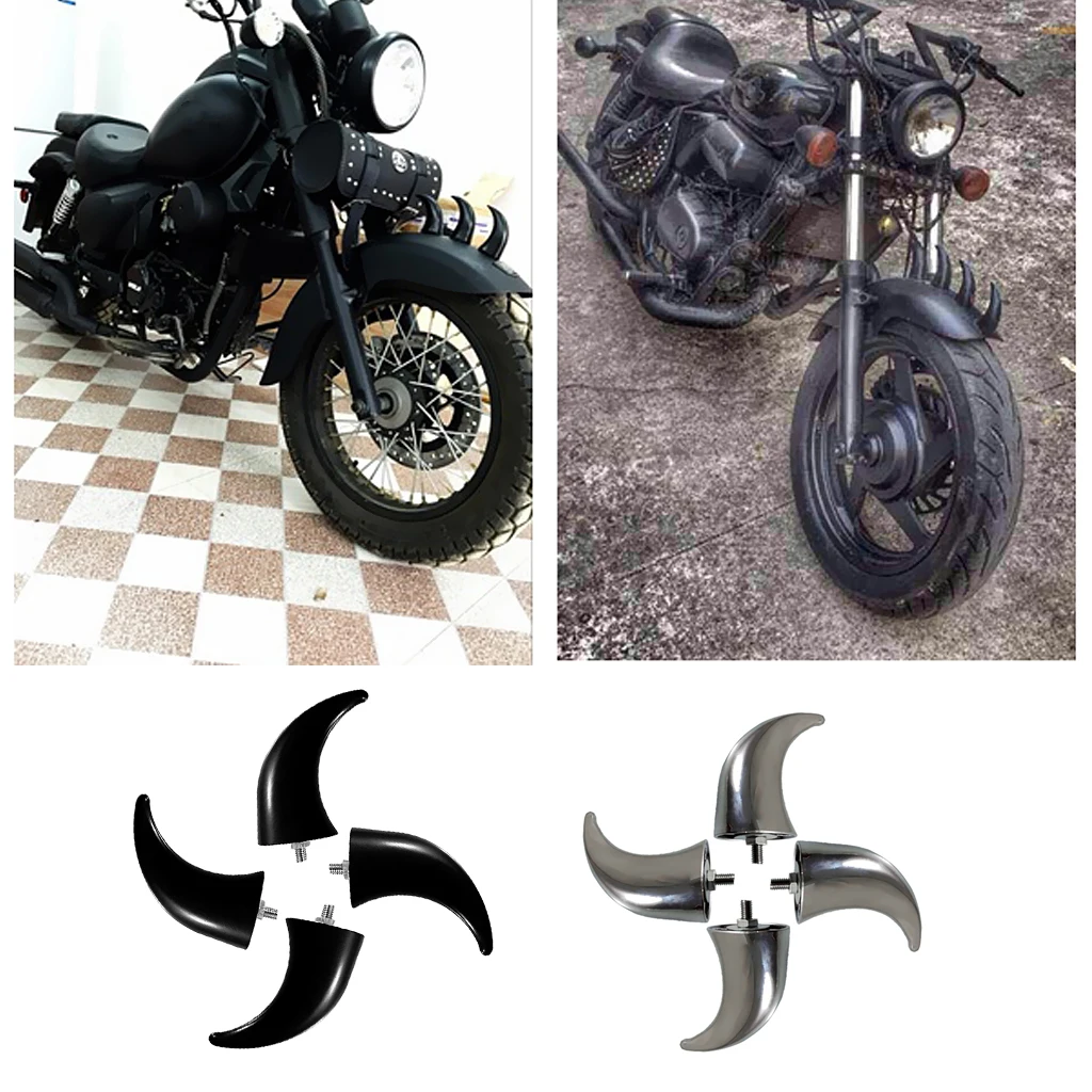 Decoración de cuernos delanteros de motocicleta para Chopper Bobber ...