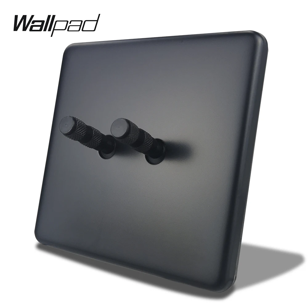 Wallpad-Black-2-Gang-2-Way-Double-Toggle-Switch-Electric-Wall-Light ...