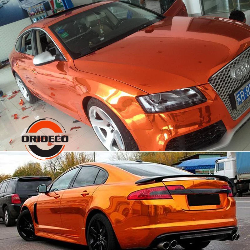 Orange Chrome Car