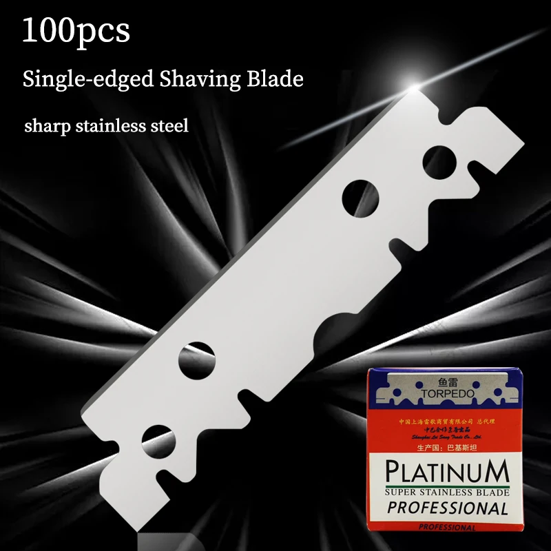 100pcs-Boxed-Single-Edge-Razor-Blades-Men-s-Safety-Stainless-Steel ...