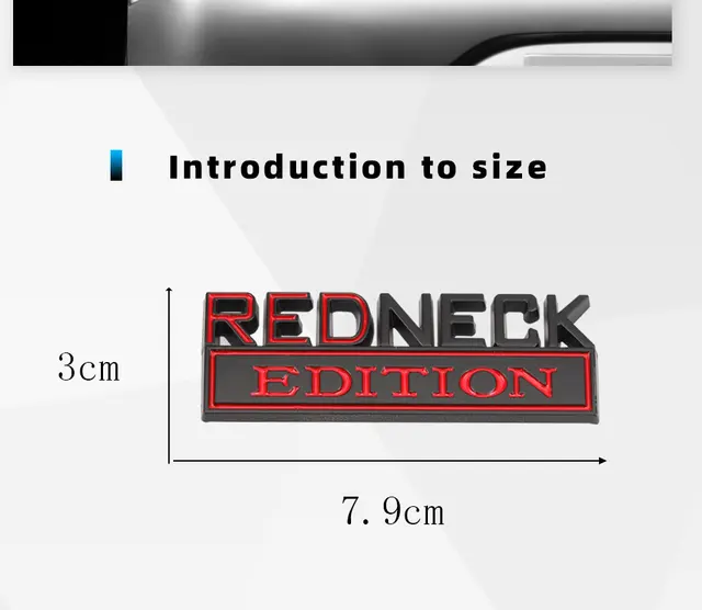 Redneck Jente Logo Amazon.com: 2pcs REDNECK EDITION CAR EMBLEM Chrome