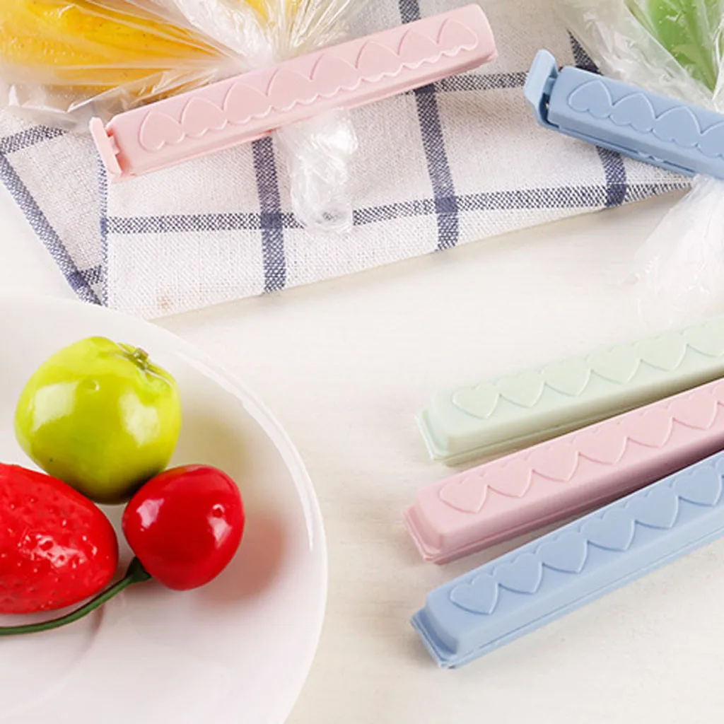 5 шт. многоразовые зажимы для упаковочных пакетов для пищевых продуктов ...