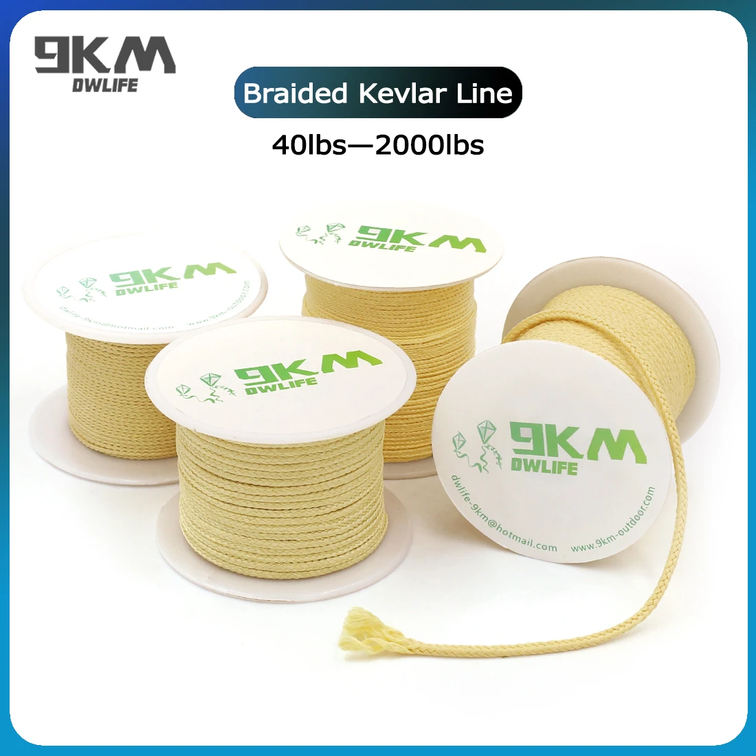 Kevlar Line 0.8mm~3.5mm Wear-Resistant Fishing Line Outdoor Camping ...