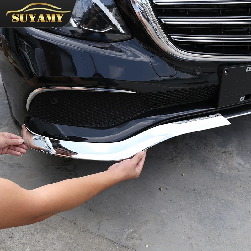 Car-Front-Bumper-Chrome-Trim-ABS-Molding-For-Mercedes-Benz-E-Class-W213 ...