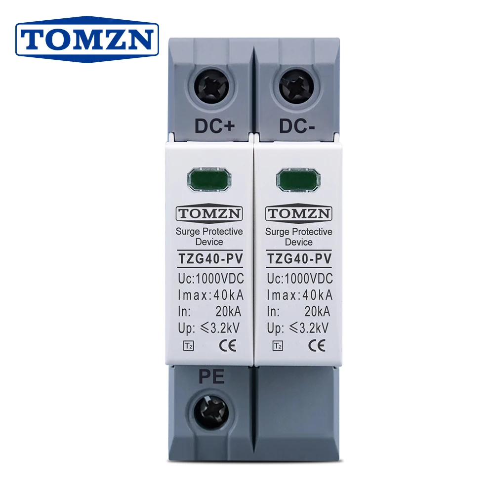 Dc Spd 2p 600v 800v 1000v 20ka~40ka Din Rail Solar Outdoor Power ...