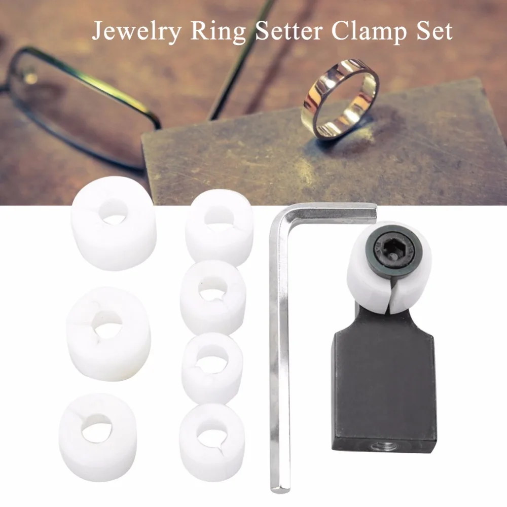 Jewelry Ring Setter Clamp Set with 7 Dies Jewelry Processing Tool ...