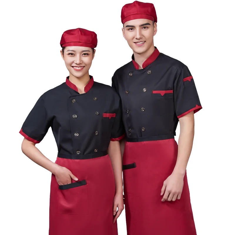 Mono de Chef de manga corta para mujer, uniforme de trabajo para ...