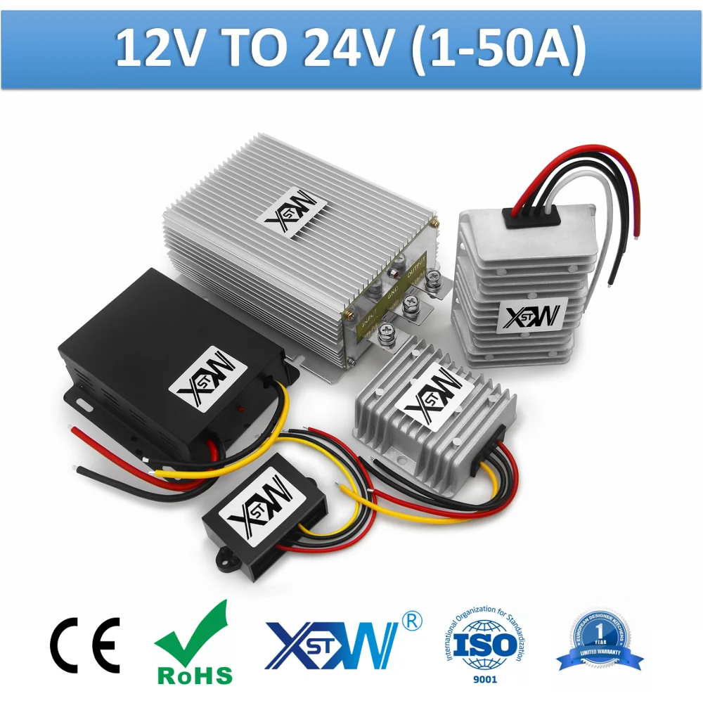 Xwst 12v To 24v 1a 3a 5a 10a 12a 15a 20a 30a 40a 50a Step Up Boost Dc ...