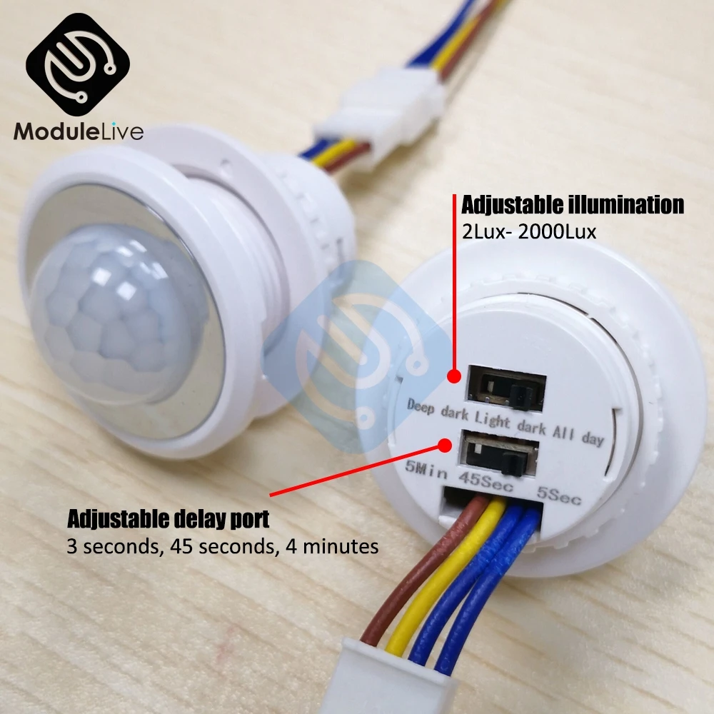 110V-220V-Infrared-PIR-Sensor-Switch-Time-Delay-Switch-Wall-Motion-LED ...