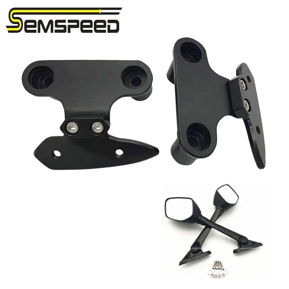 SEMSPEED-Motorcycle-X-MAX-300-CNC-Rear-Side-View-Mirrors-Adapter-Fixed ...