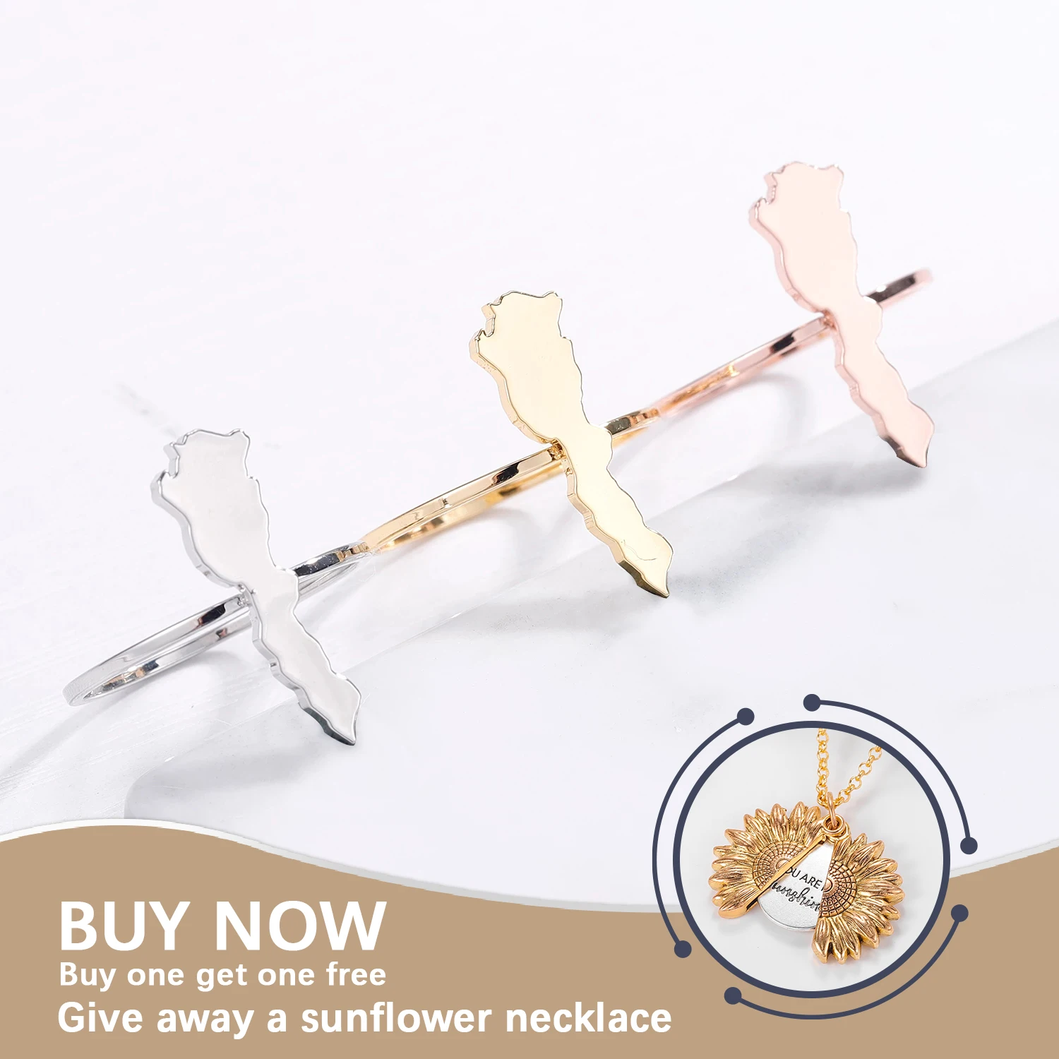 Personalized Custom Map Ring