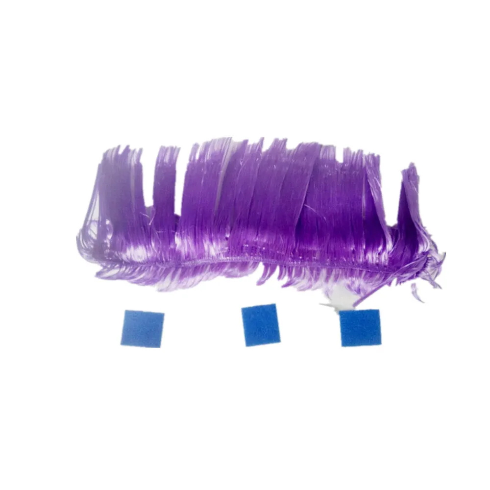 DIY Purple Sticker On Helmet Mohawk Hair Punk Hair For Motorcycle Ski ...