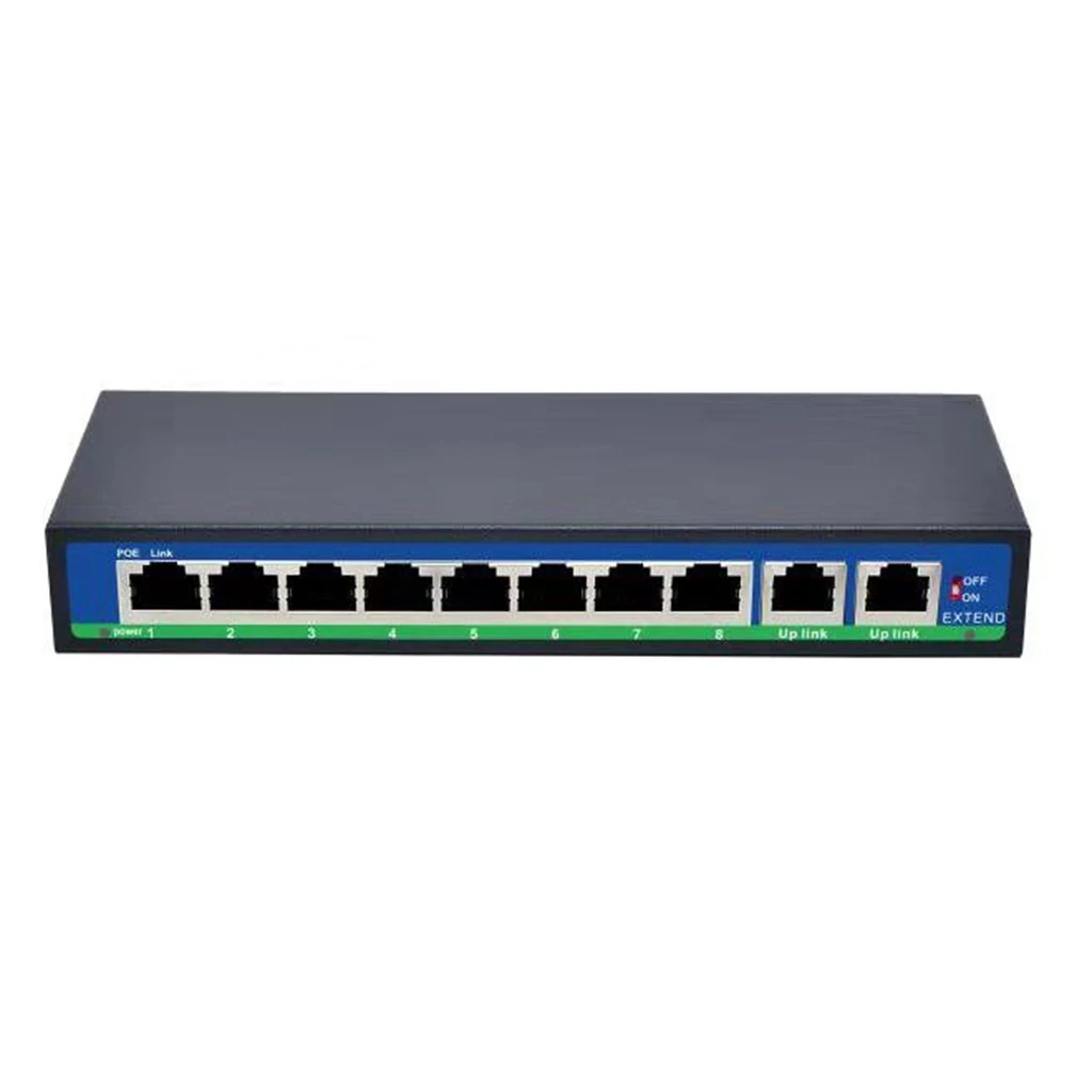 Interruptor Ethernet 4,5 +/7,8, compatible con 12V, 24V, 48V, 9 puertos ...