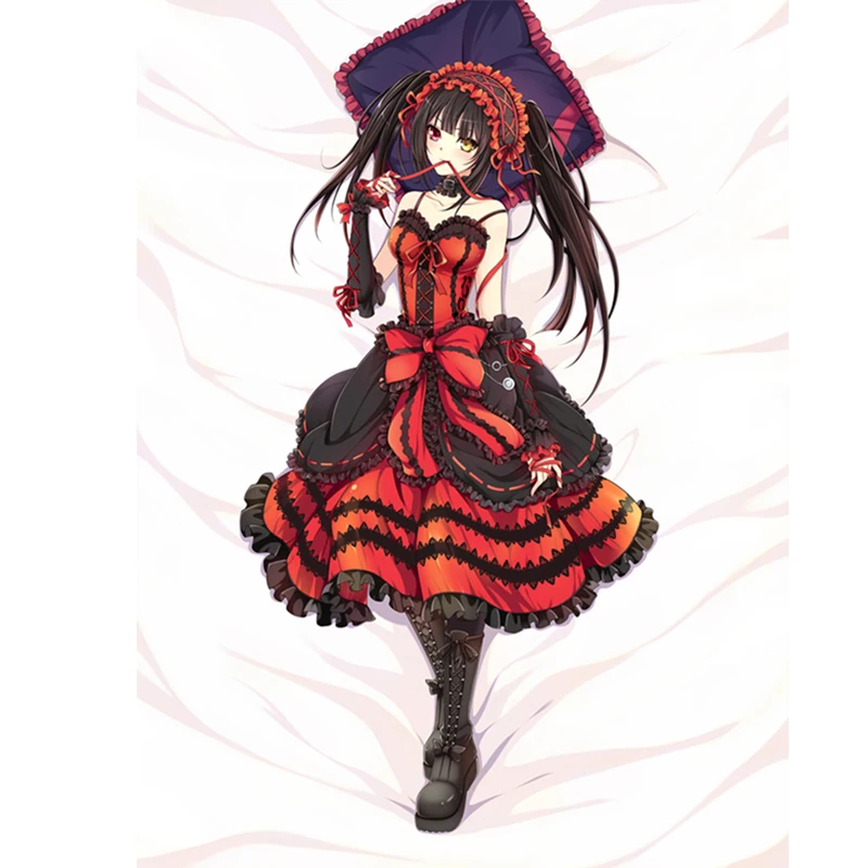 150x200cm Anime DATE A LIVE Bed Sheet Tokisaki Kurumi Quilt Cover Duvet ...