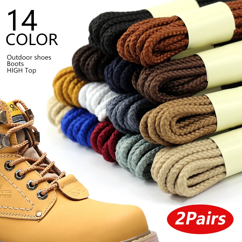 2-Pair-Strong-Round-shoe-Laces-High-Top-Outdoor-Walking-Hiking-Boot ...