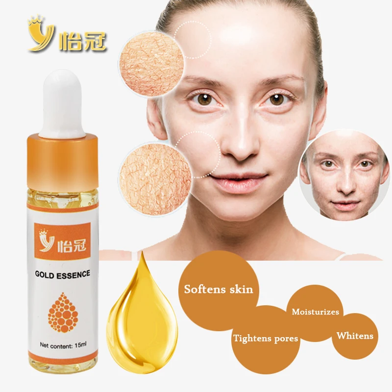 24K Gold Tense Moisture Essence Pure Hyaluronic Acid Serum Anti-wrinkle ...