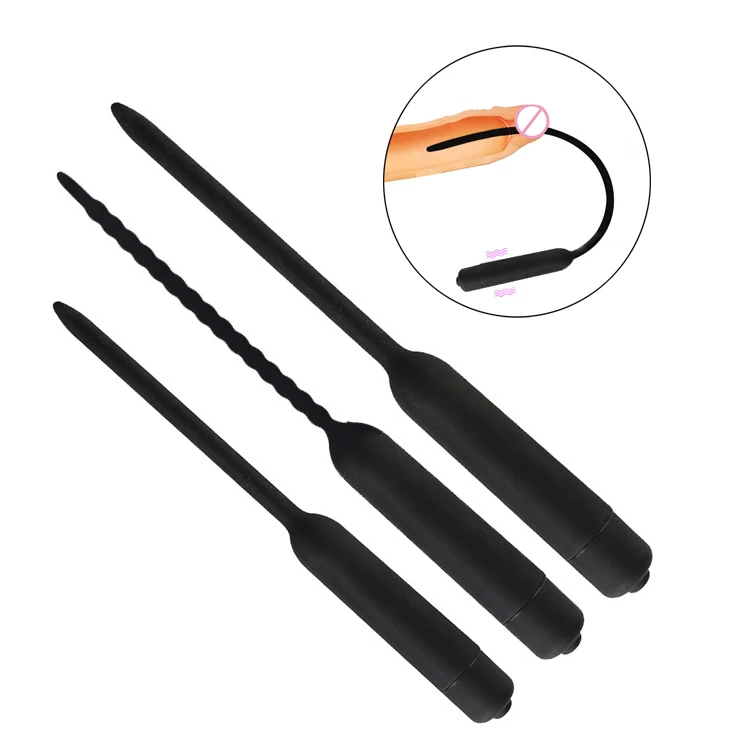 Silicone-Urethral-Catheter-Vibrator-Sounds-Male-Urethral-Dilator-Penis ...