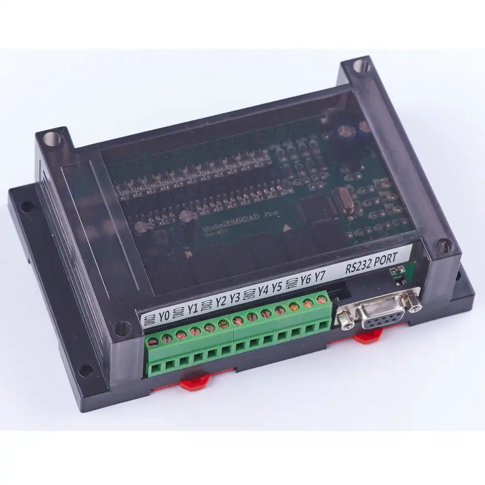 plc programmable logic controller plc with enclosure 20MR FX2N 12 input 8 output 0~10V 2 ad ...