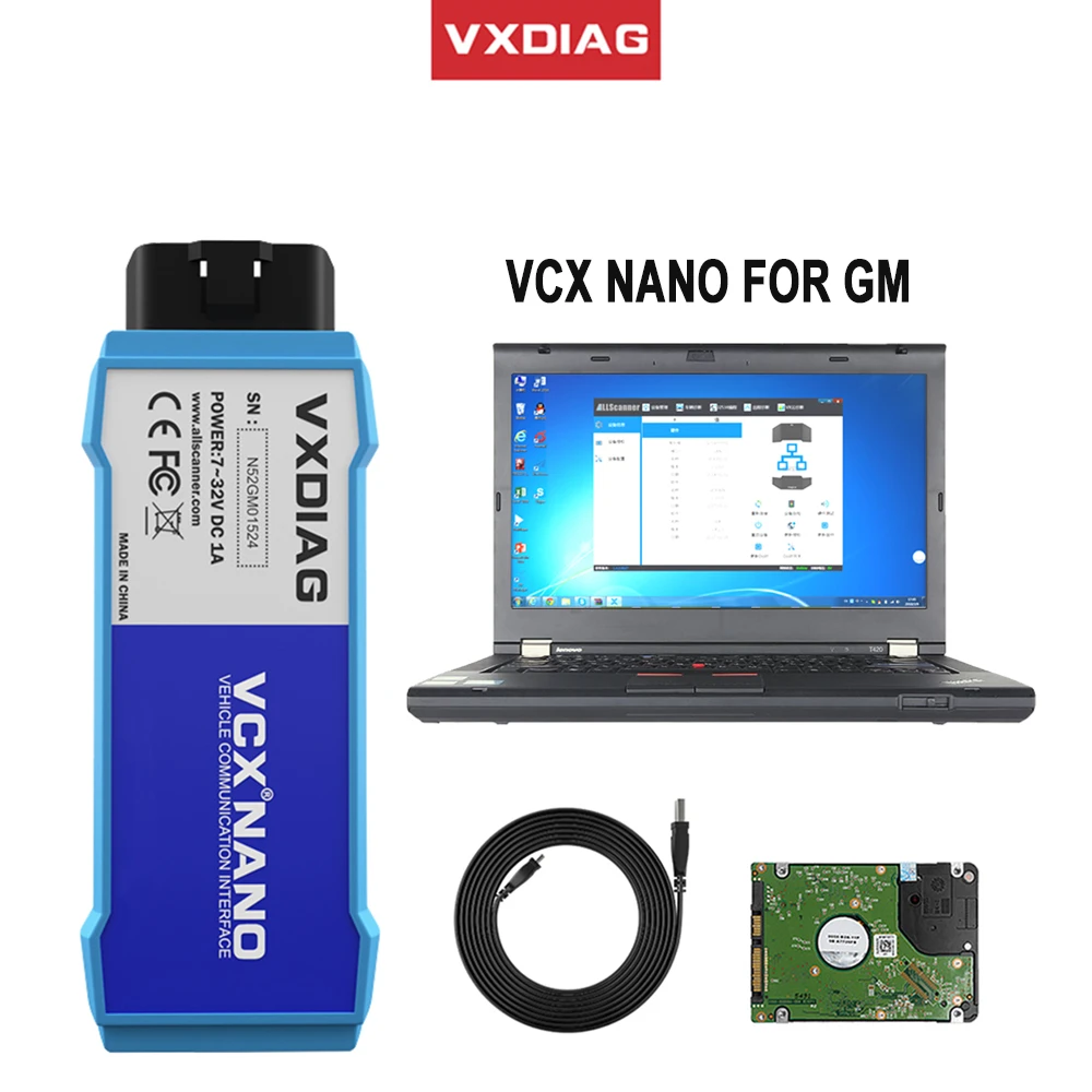 VXDIAG VCX NANOสำหรับGM/Opel GDS2 V21.0.01501 Tech2win OBD2รหัสเครื่อง ...