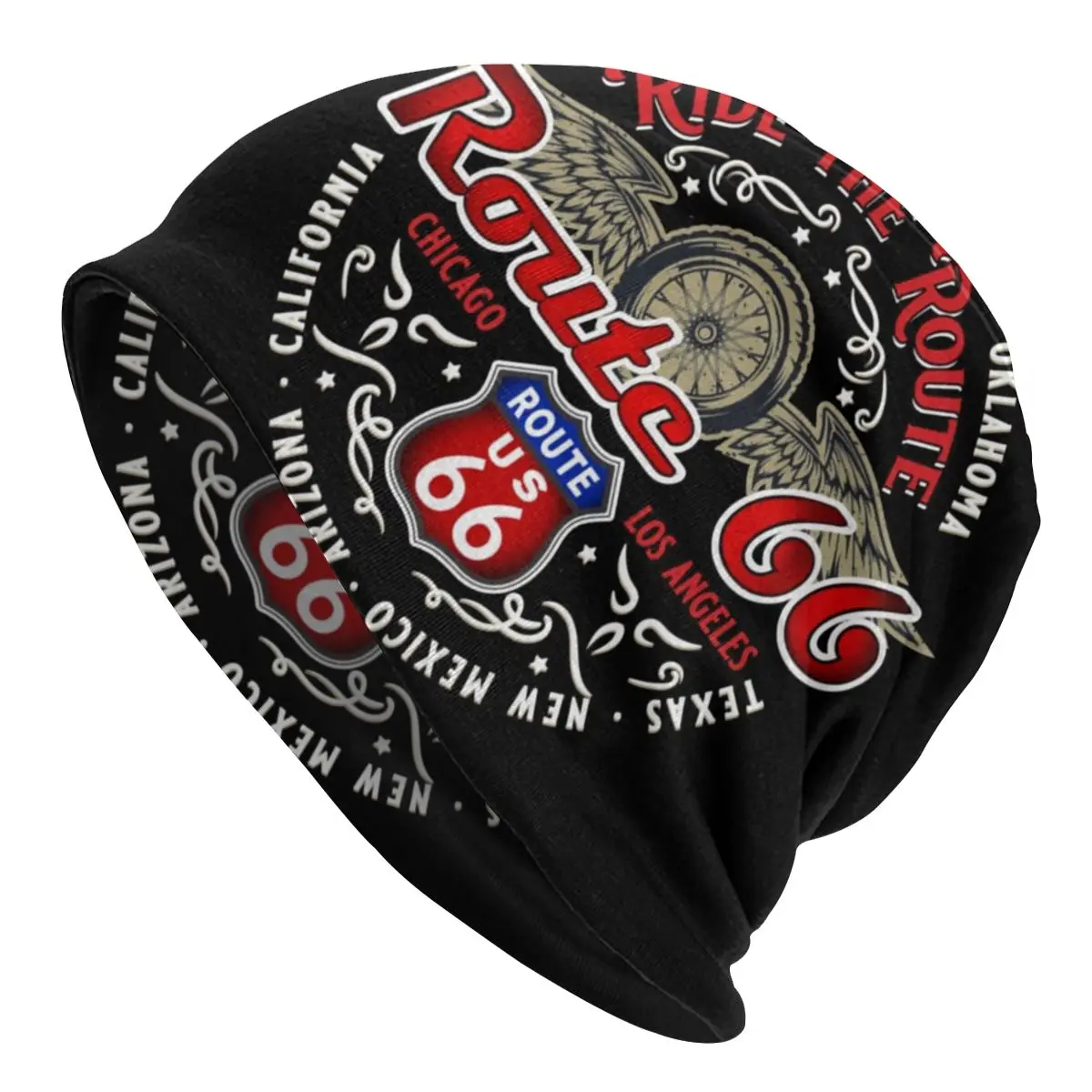 Streetwear-Winter-Warm-Women-Men-Knitting-Hat-Read-The-Route-66 ...