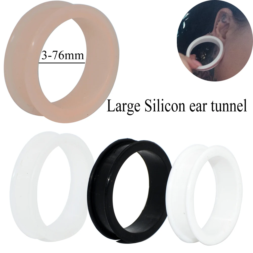 1pair-Large-Size-Ear-Silicon-Ear-Plugs-Retainer-Expander-Silicone-Flexi ...