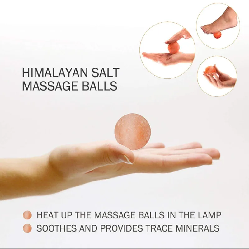 5cm Himalayan Salt Massage Balls Crystal Ball Salt Soap Massage Ball ...
