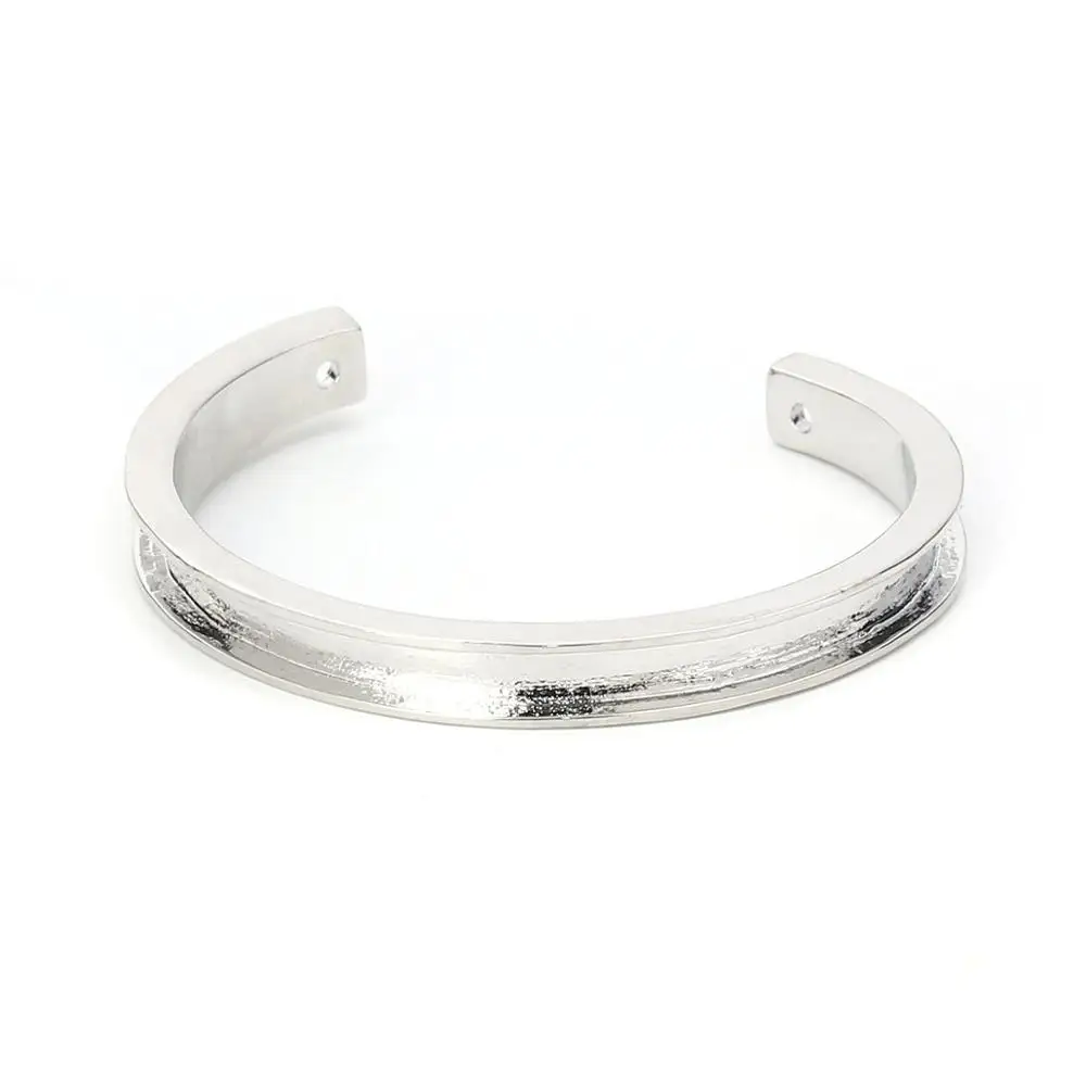 Fashion-Zinc-Based-Alloy-Channel-Open-Cuff-Rectangle-Bangles-Bracelets ...