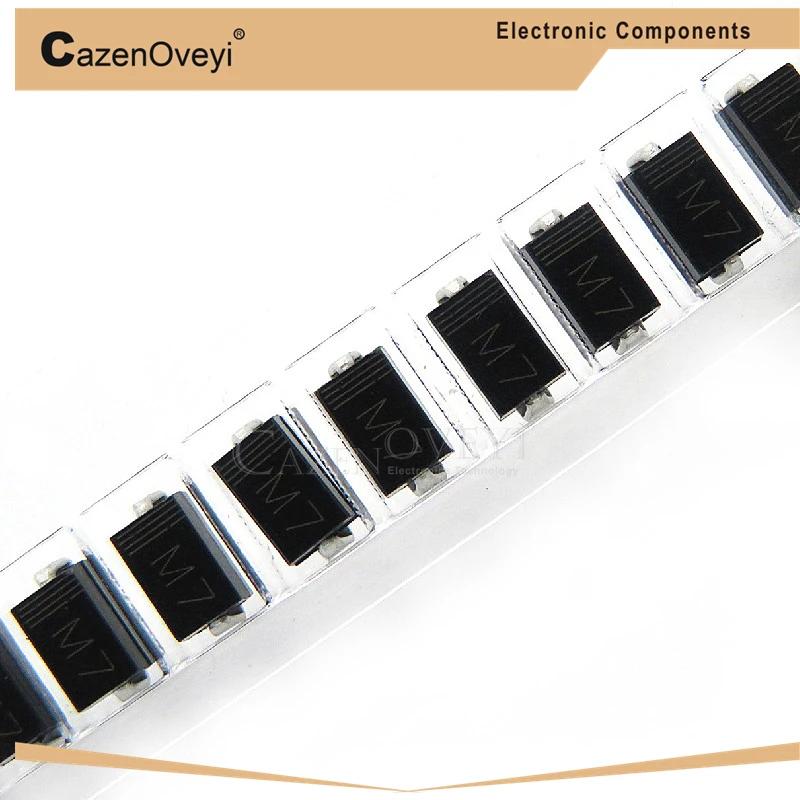 100pcs/lot SMA Rectifier diode 1N4001 M1 1N4004 M4 1N4007 M7 FR107 RS1M ...