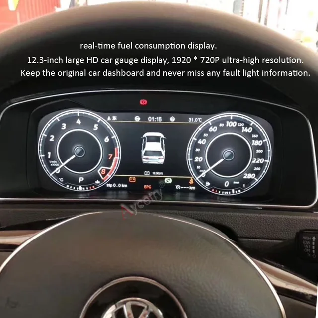 For Volkswagen VW Golf 7 Golf7 MK7 GTI car Instrument Panel Replacement ...